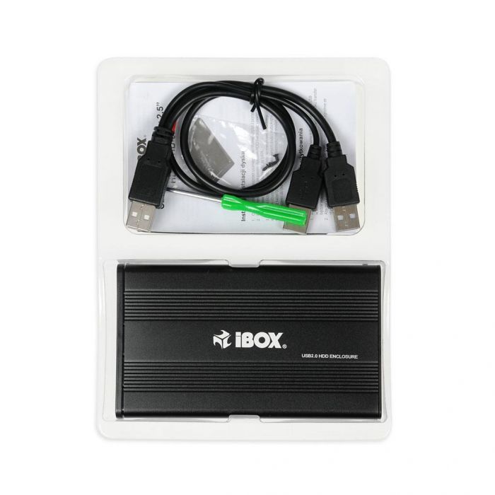 Rack HDD/SSD iBox 2.5", USB 2.0, SATA, черен - eMAG.bg