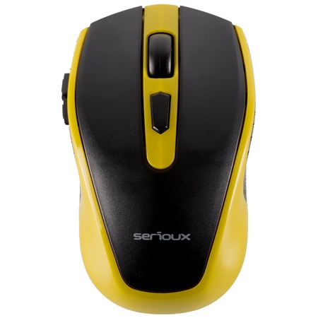 Mouse Wireless Serioux Pastel 600, USB, Galben - eMAG.ro
