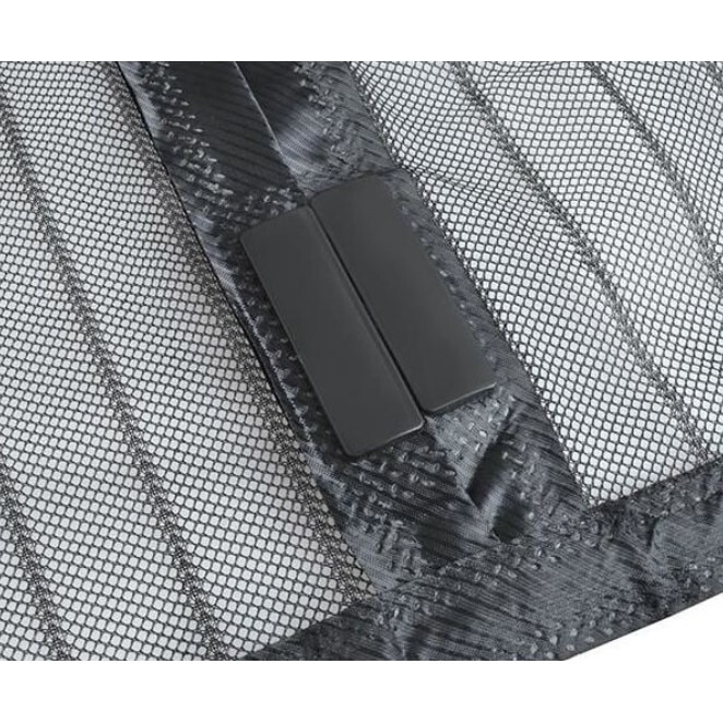 Perdea usa SIKS® plasa tantari si muste, inchidere magnetica, negru ...