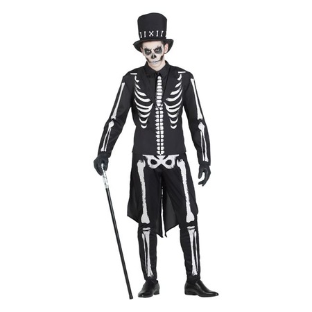 Costum Omul Schelet, pentru Halloween - eMAG.ro