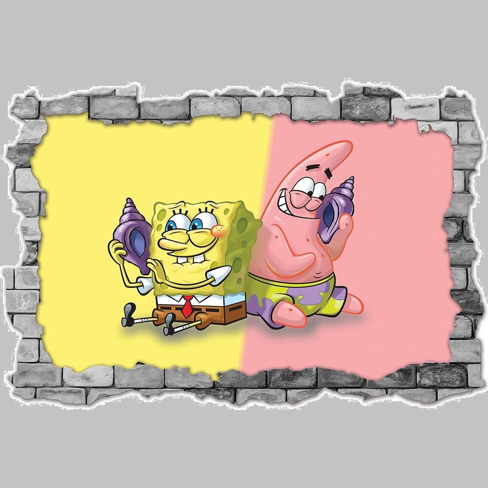 3D стикер Digital Ascend Spongebob, 60x90cm - eMAG.bg