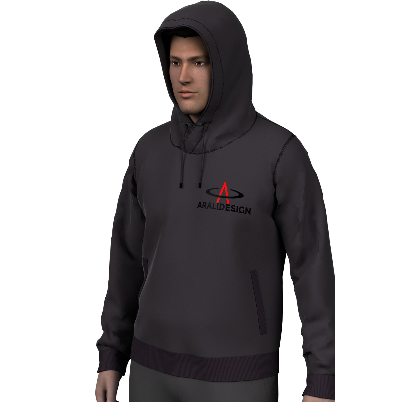 Tipar Croitorie Hanorac Barbati cu gluga, 6 marimi S - 3XL, hartie ...