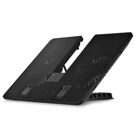 Охладител за лаптоп DeepCool Upal, 15.6", Черен - eMAG.bg
