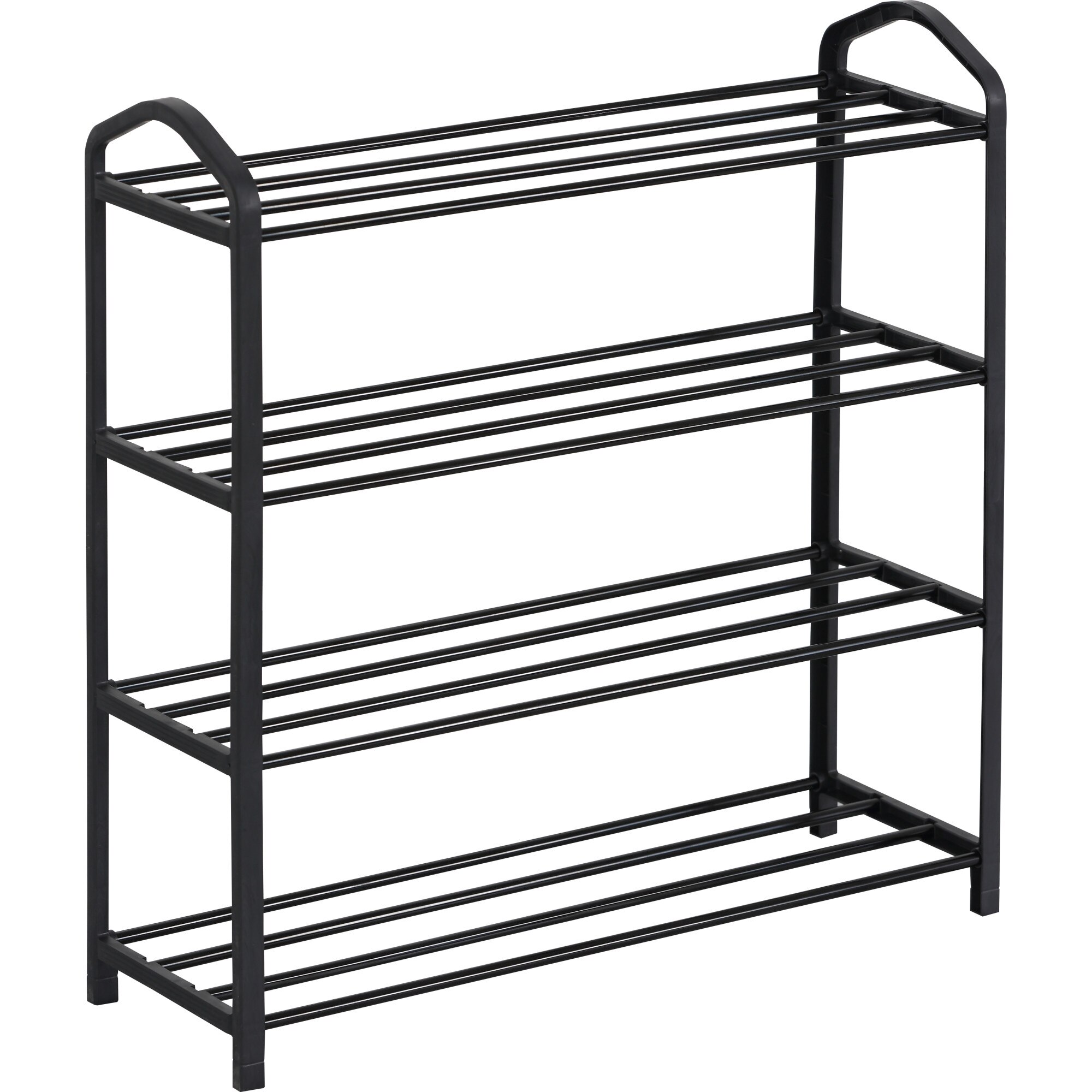 Suport cu 4 rafturi, din metal si plastic, pentru incaltaminte, 62 x 19 ...