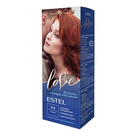 Vopsea crema permanenta pentru par Estel Love, 7/4 Titian, 100 ml - eMAG.ro
