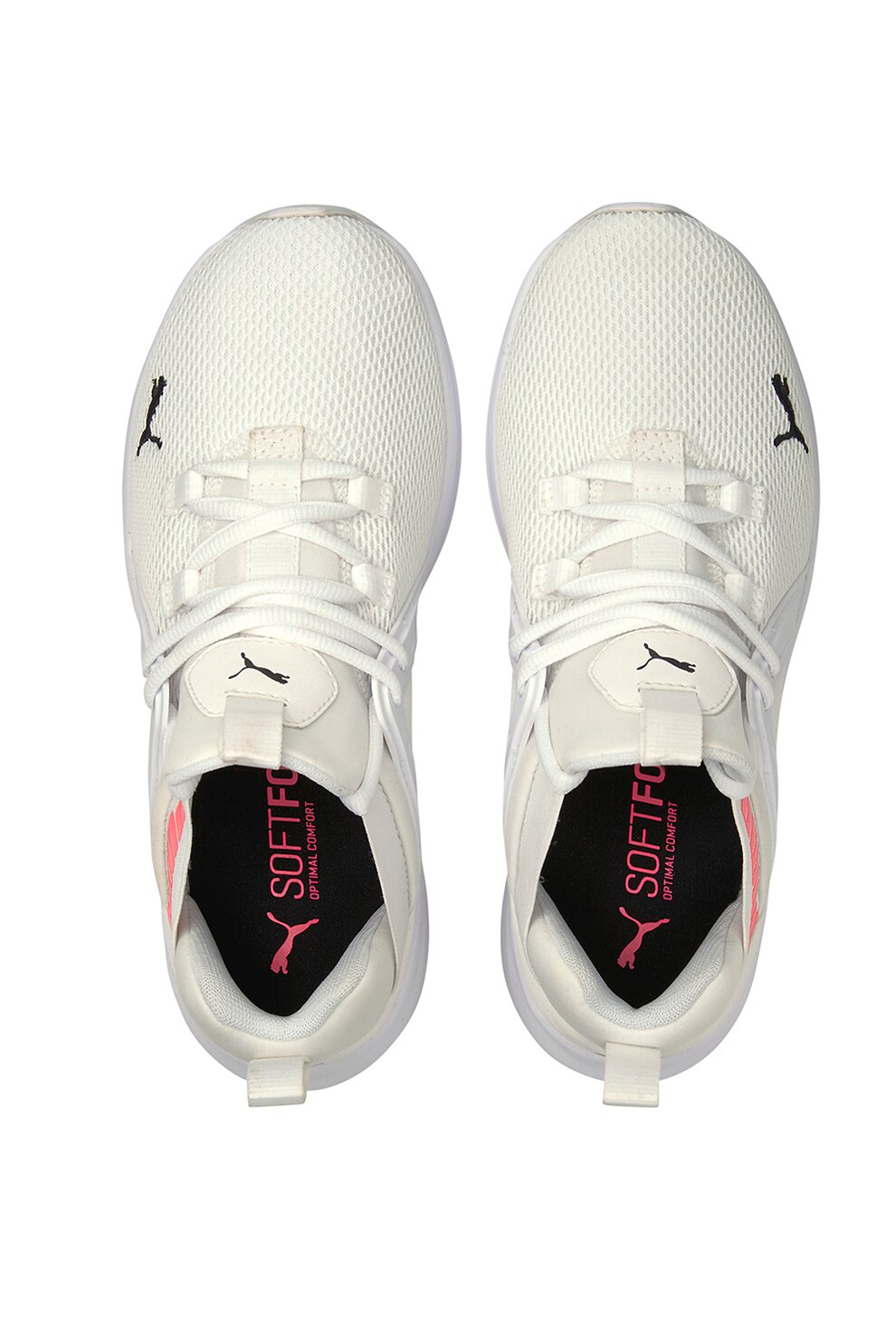 Puma, Обувки за фитнес Enzo 2, Мръснобял, яркорозов, 7 - eMAG.bg