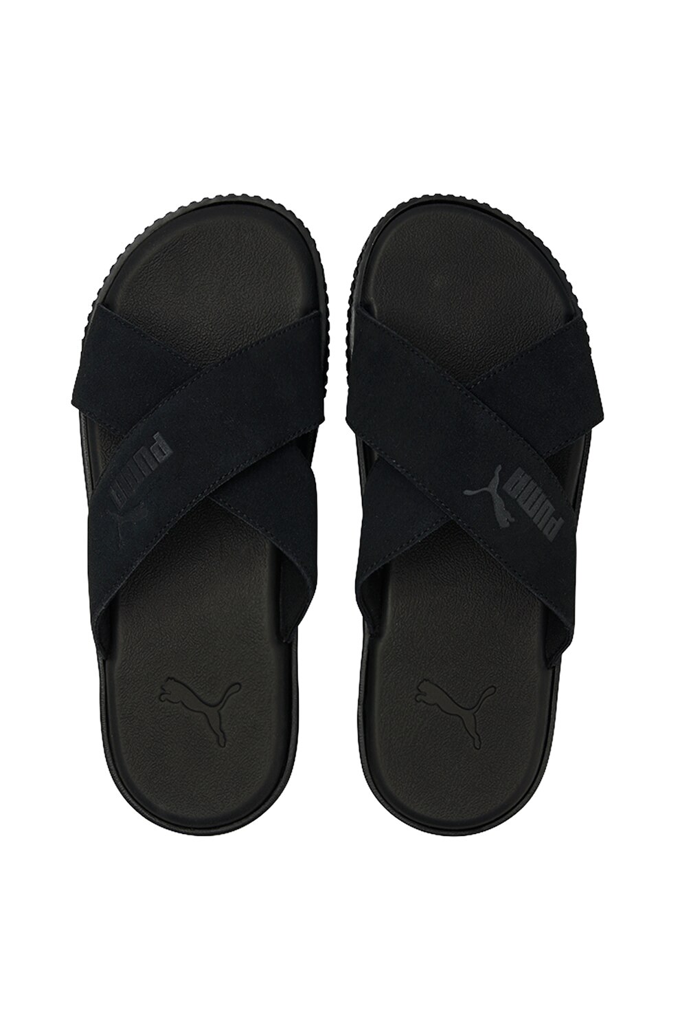 Puma, Papuci flatform Slide cu talpa cu amortizare, Negru, 5 - eMAG.ro