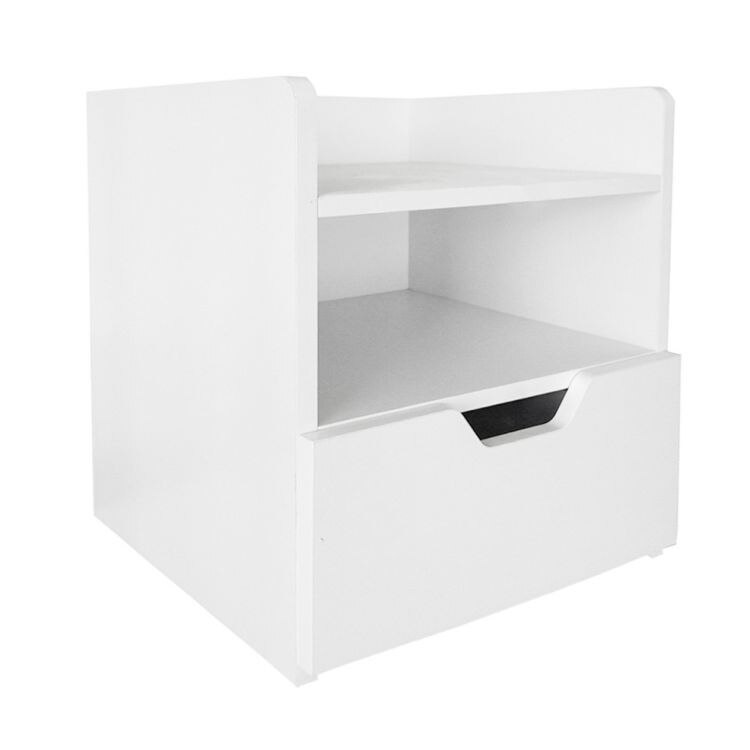 Noptiera design modern cu sertar si 2 rafturi pentru depozitare ...