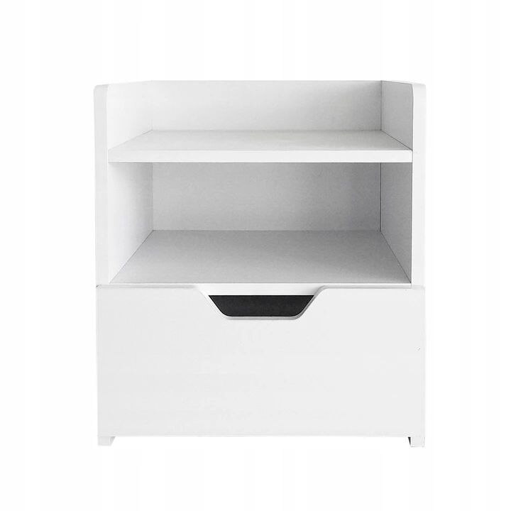 Noptiera design modern cu sertar si 2 rafturi pentru depozitare ...