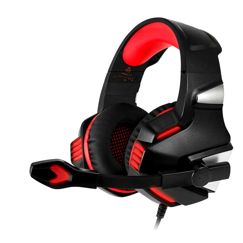 Casti PC V3 Pro, Surround Sound 7.1, Lumina LED, Control Volum ...