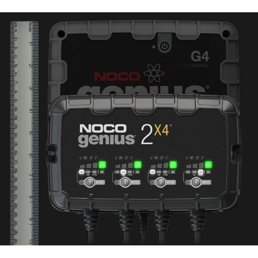 Токоизправител Noco GENIUS2X4 car moto 6V / 12V 4 x 2A за Lead-Acid AGM ...