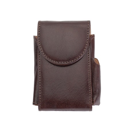 Husa pachet tigari, piele naturala, Chiarugi, CH1407G, 12x8 cm, Maro ...