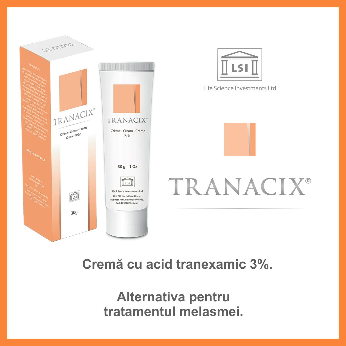 Crema Tranacix, LSI, 30 g - eMAG.ro