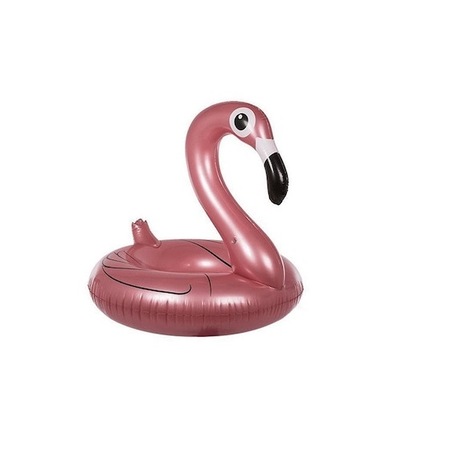 Colac gonflabil Flamingo, roz sidefat, PVC, 106 x 99 cm - eMAG.ro
