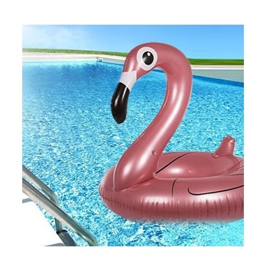 Colac gonflabil Flamingo, roz sidefat, PVC, 106 x 99 cm - eMAG.ro