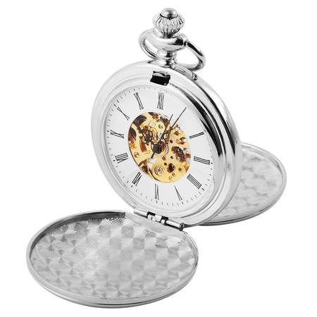Ceas mecanic, Excellanc, de buzunar Medieval Silver Vintage, 4000021 ...