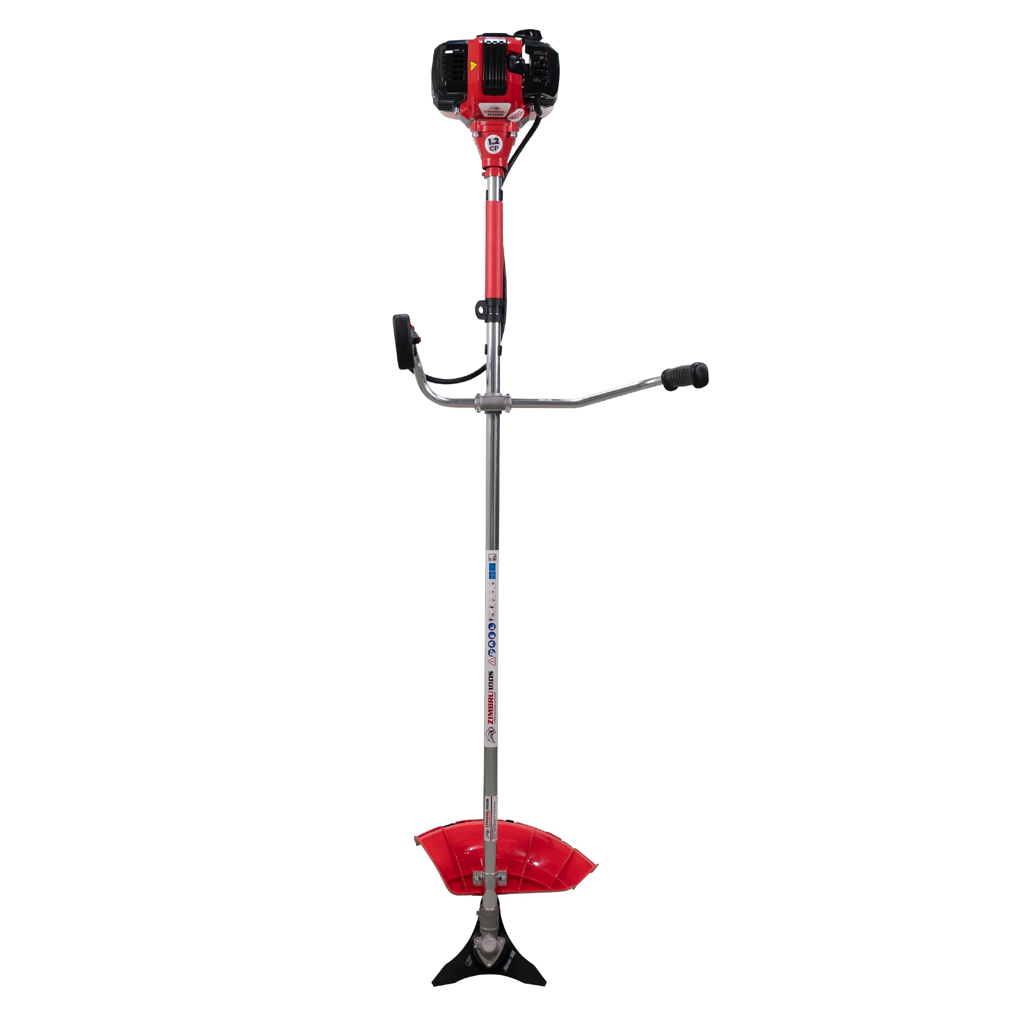 Motocoasa de tuns gazon/iarba pe benzina Ruris Zimbru 100s, putere 1.2 ...