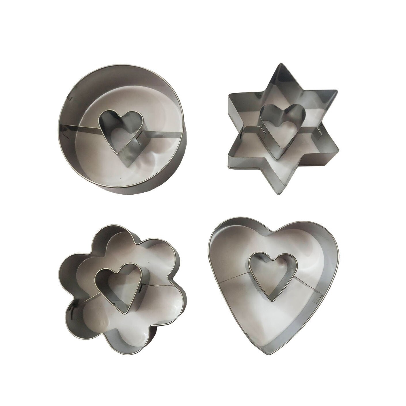 Set 4 forme, Forme pentru biscuiti, prajituri, 88COF - eMAG.ro