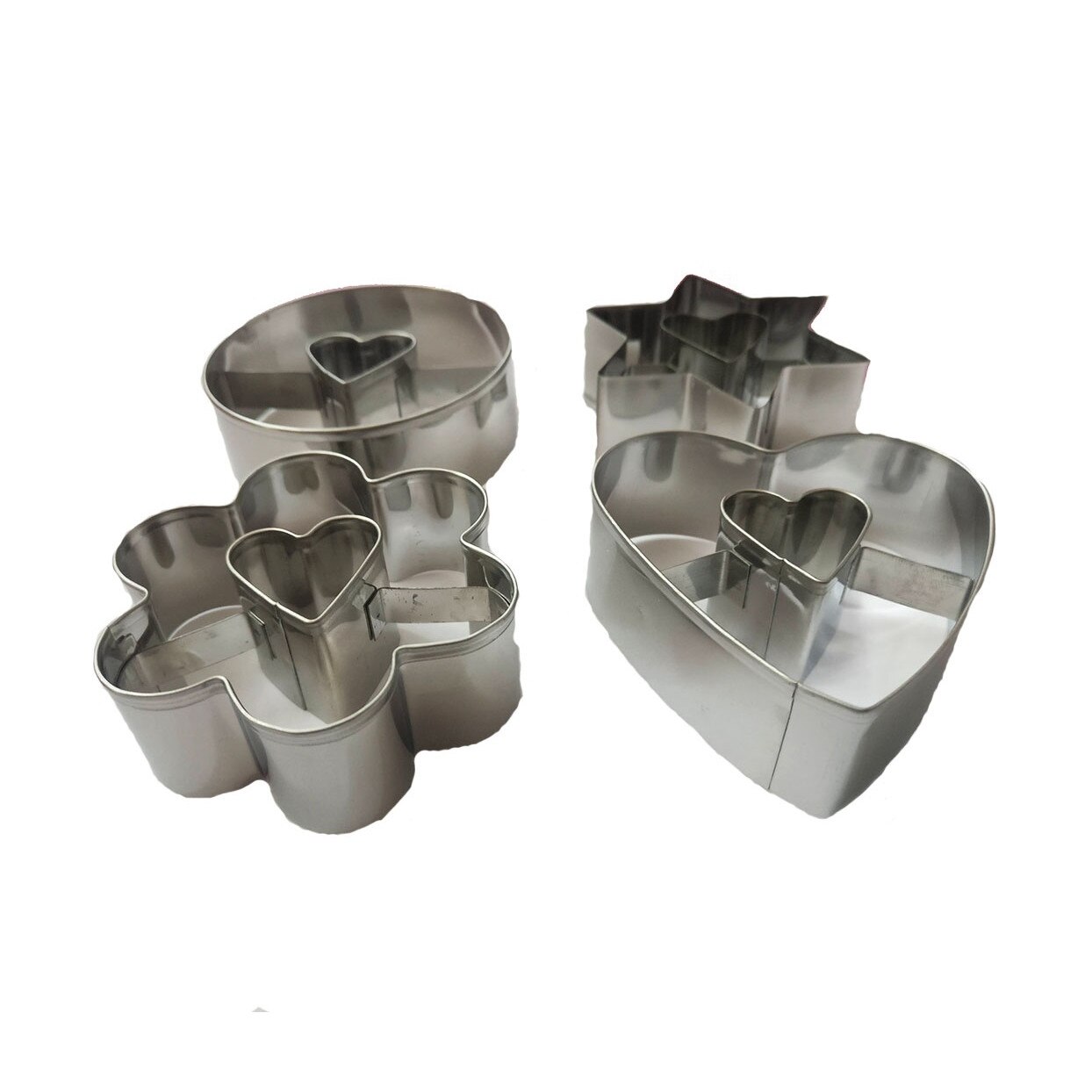 Set 4 forme, Forme pentru biscuiti, prajituri, 88COF - eMAG.ro