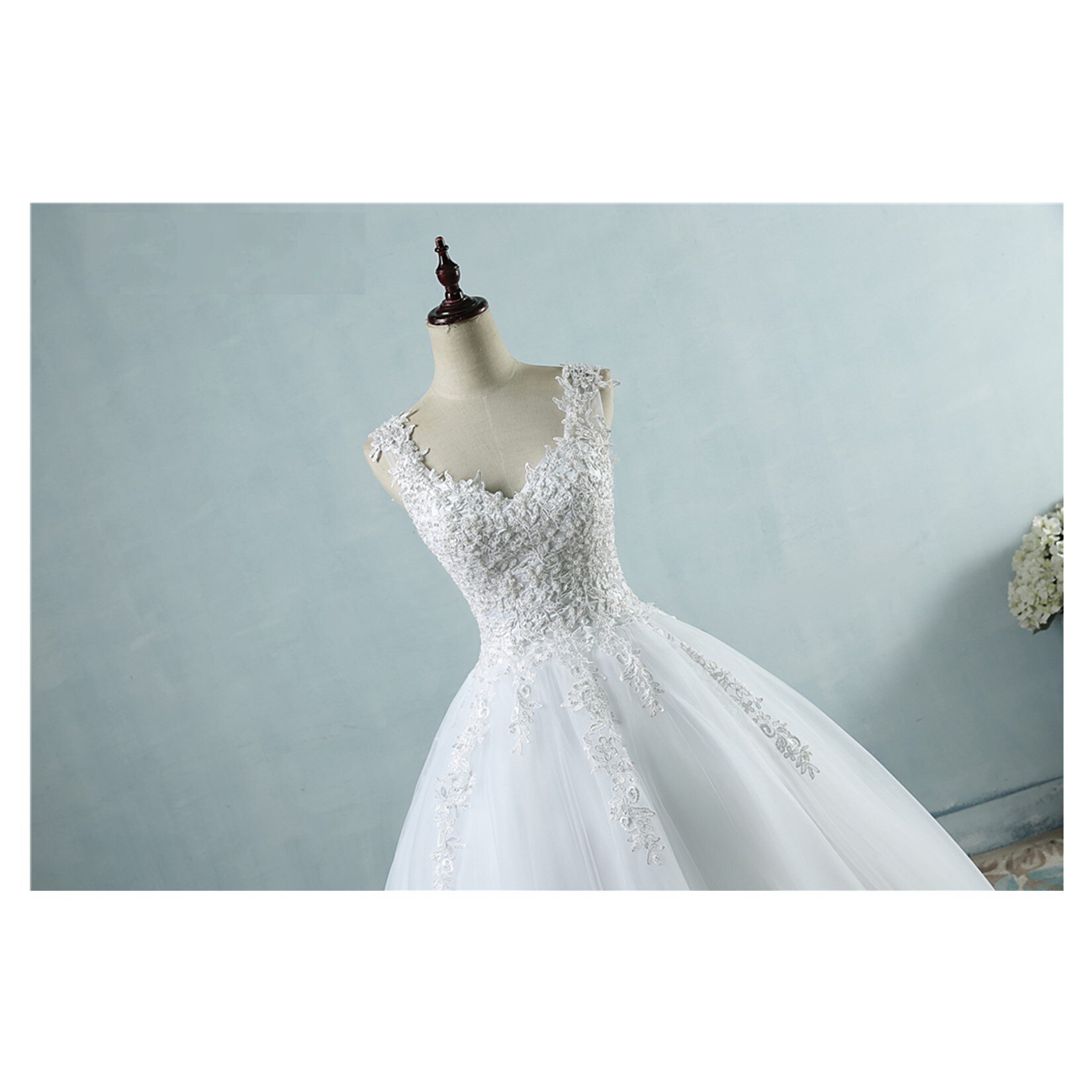 Rochie de mireasa Amanda, Alb, 38 EU - eMAG.ro