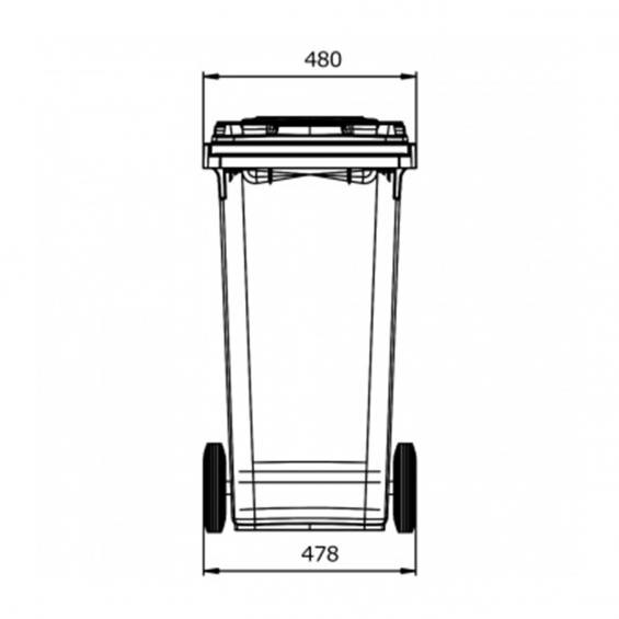 Europubela, 120 litri, albastra, pentru hartie, carton - eMAG.ro