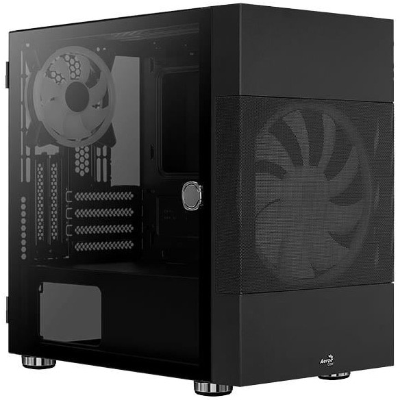Carcasa Aerocool Atomic, Mini Tower, fara sursa, mATX, Black - eMAG.ro