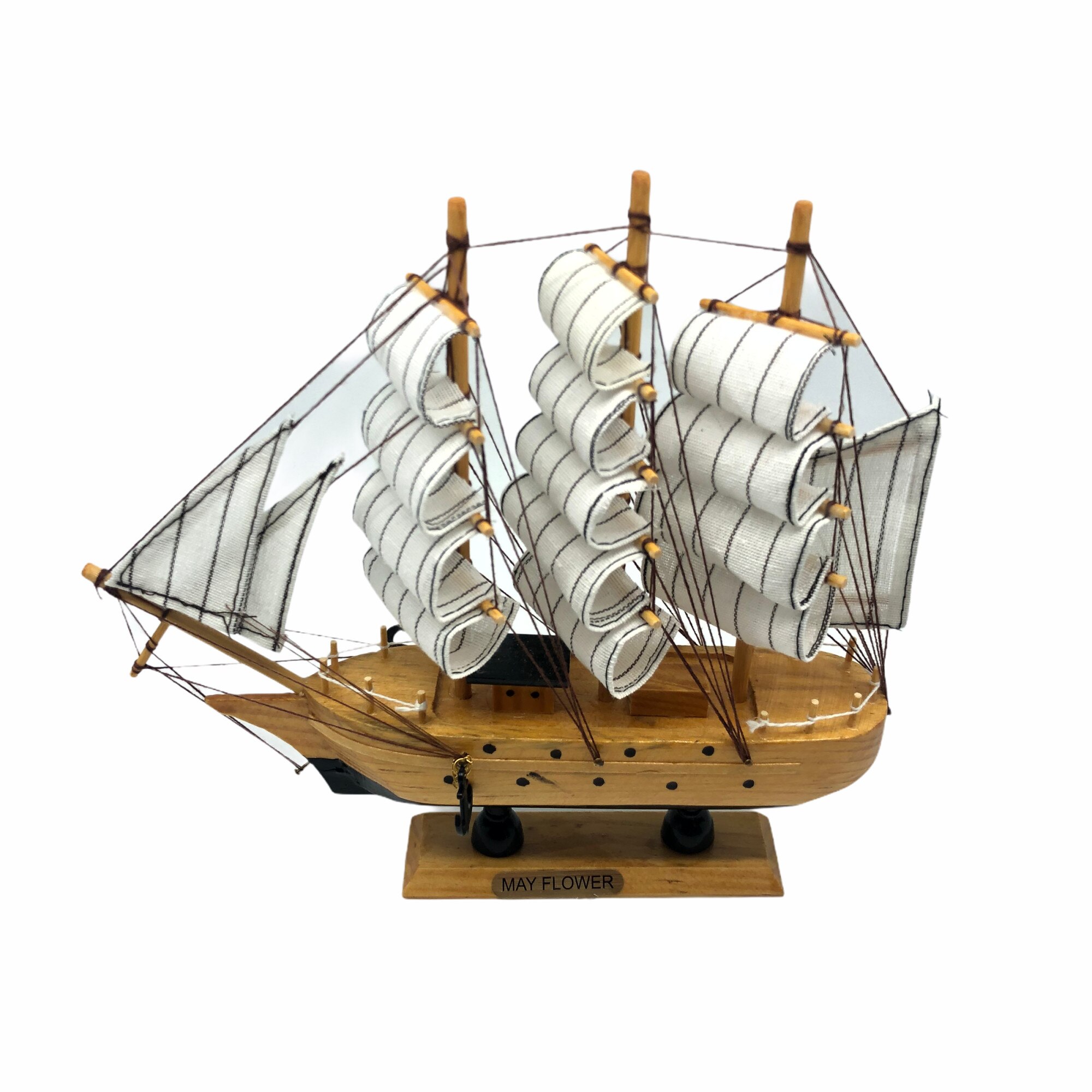 Corabie decorativa, Atelier, Lemn, Negru, 23x22cm - eMAG.ro