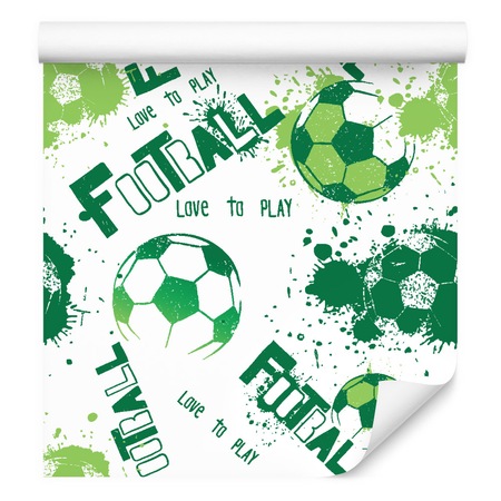Tapet camera baiatului fotbal sport verde 53cm x 10m Dormitor, Living ...