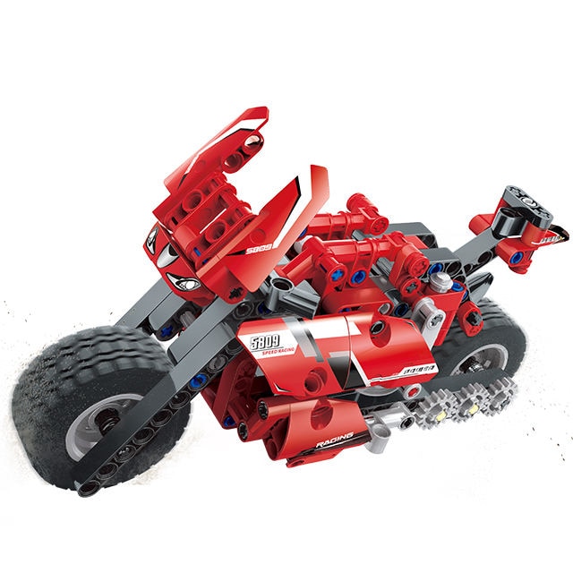 Set constructie Cogo Tech-Storm Motocicleta 300 piese - eMAG.ro