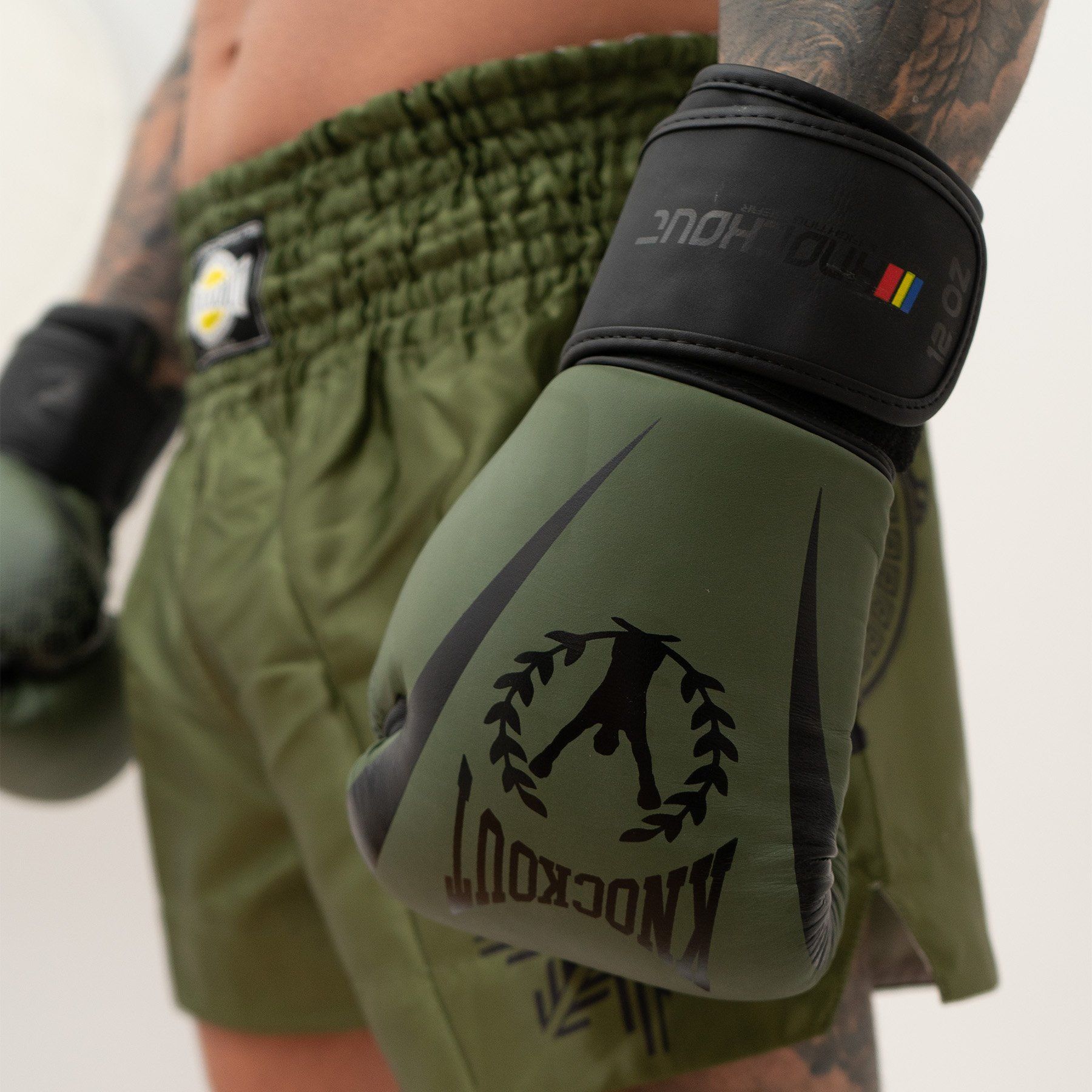 Manusi Knockout Pro Sparring olive edition - 10OZ - eMAG.ro