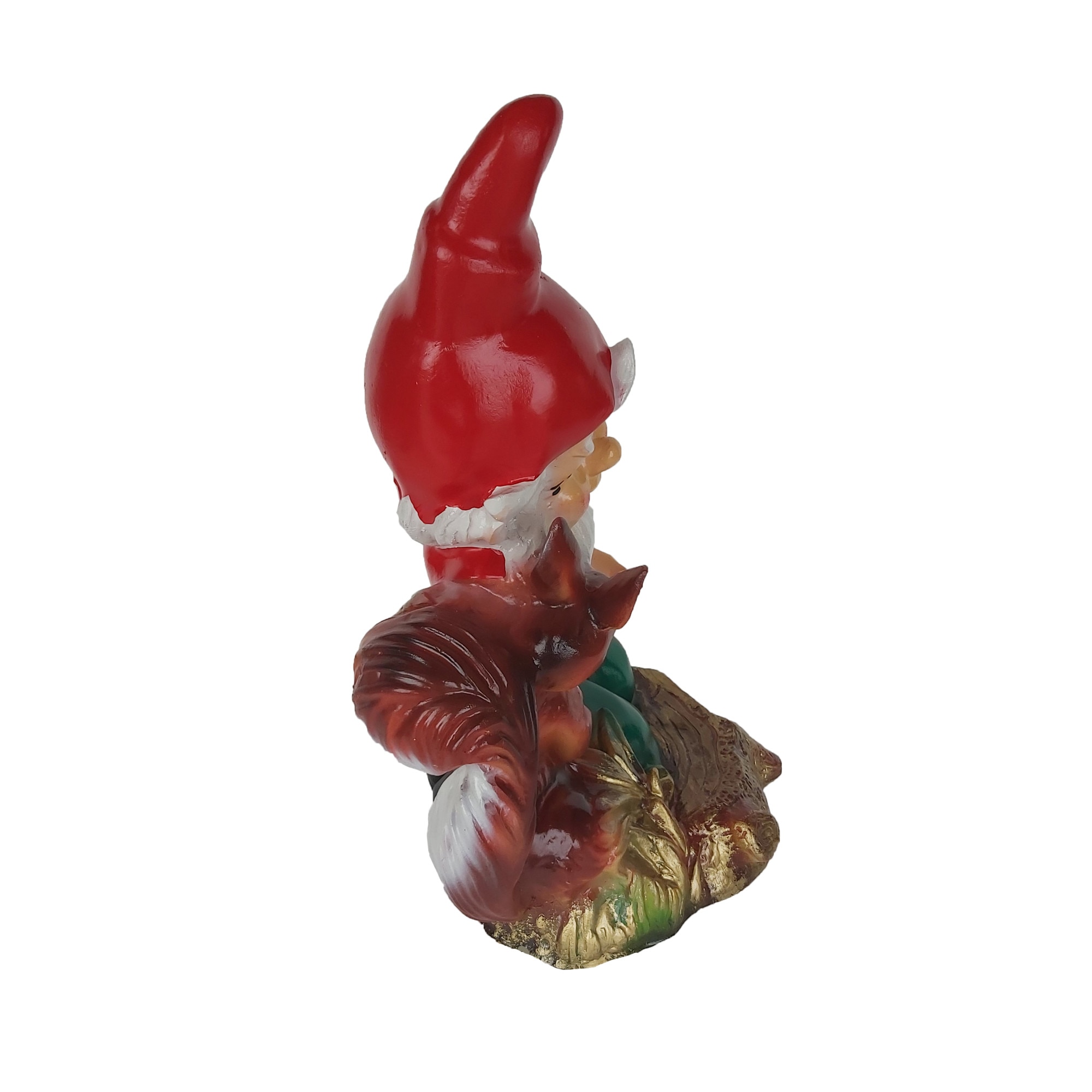 Pitic cu veverita, gradina/foisor/balcon, ornament tip gnom, din fibra ...