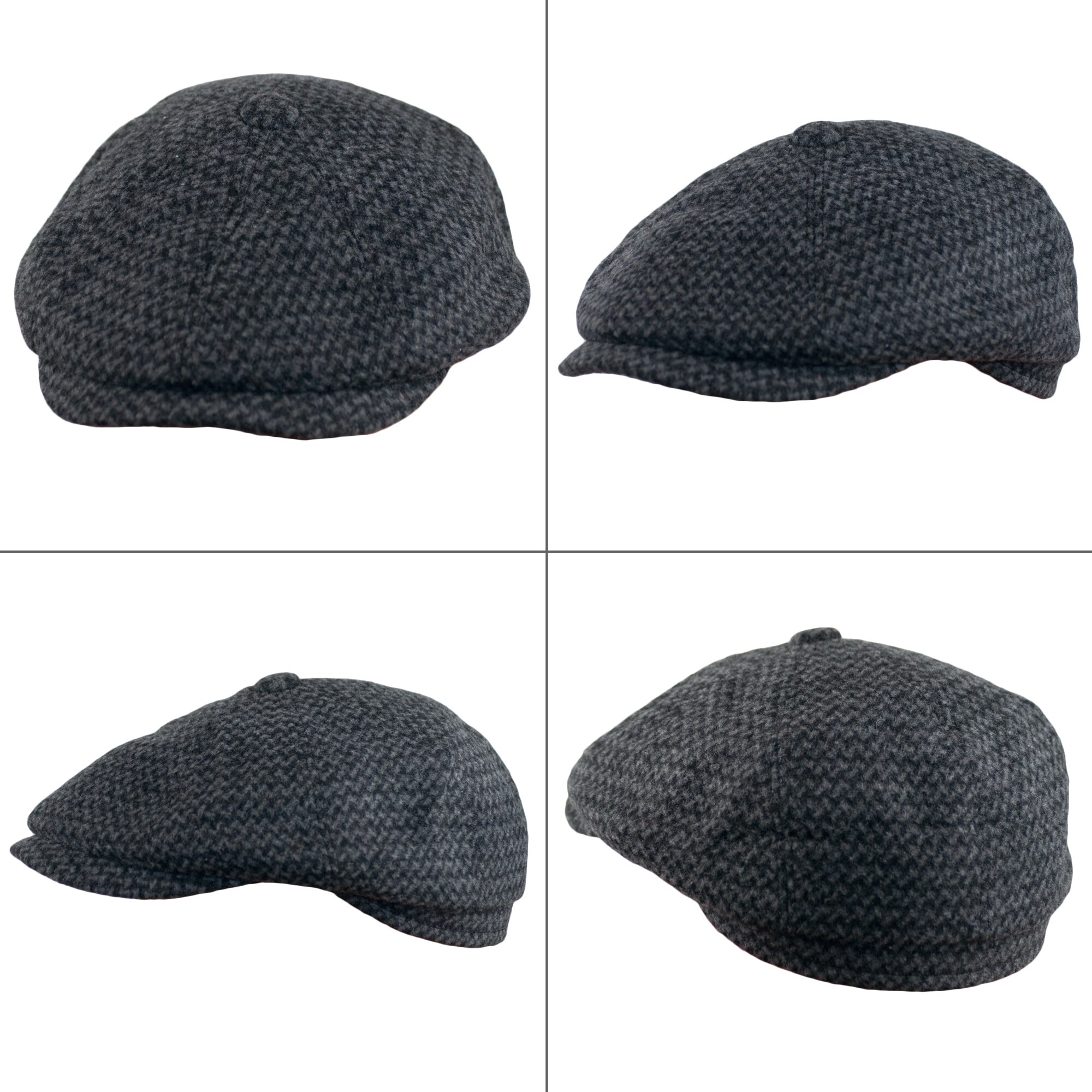 Sapca barbati, Dazoriginal, baker boy, lana, gri/bleumarin, 56-57 cm ...