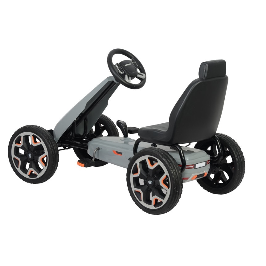 Kart cu pedale Land Rover Go Kart Silicone Silver - eMAG.ro