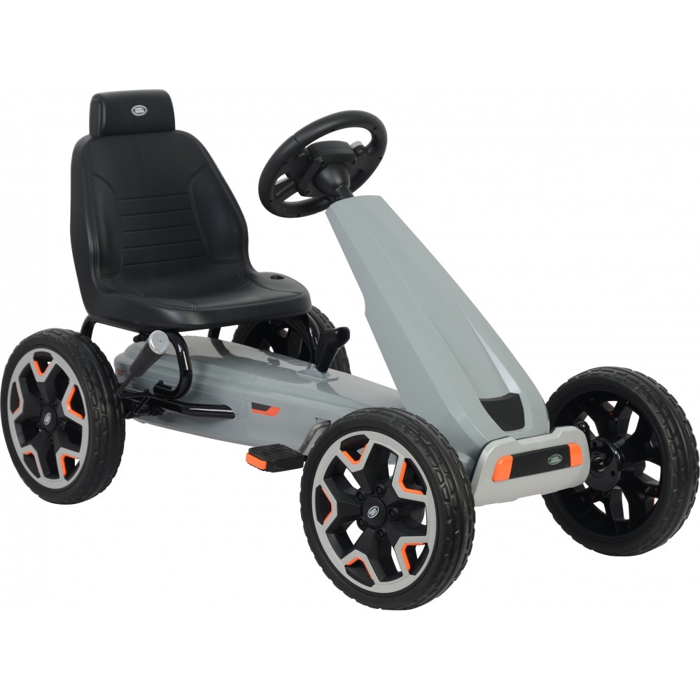 Kart cu pedale Land Rover Go Kart Silicone Silver - eMAG.ro