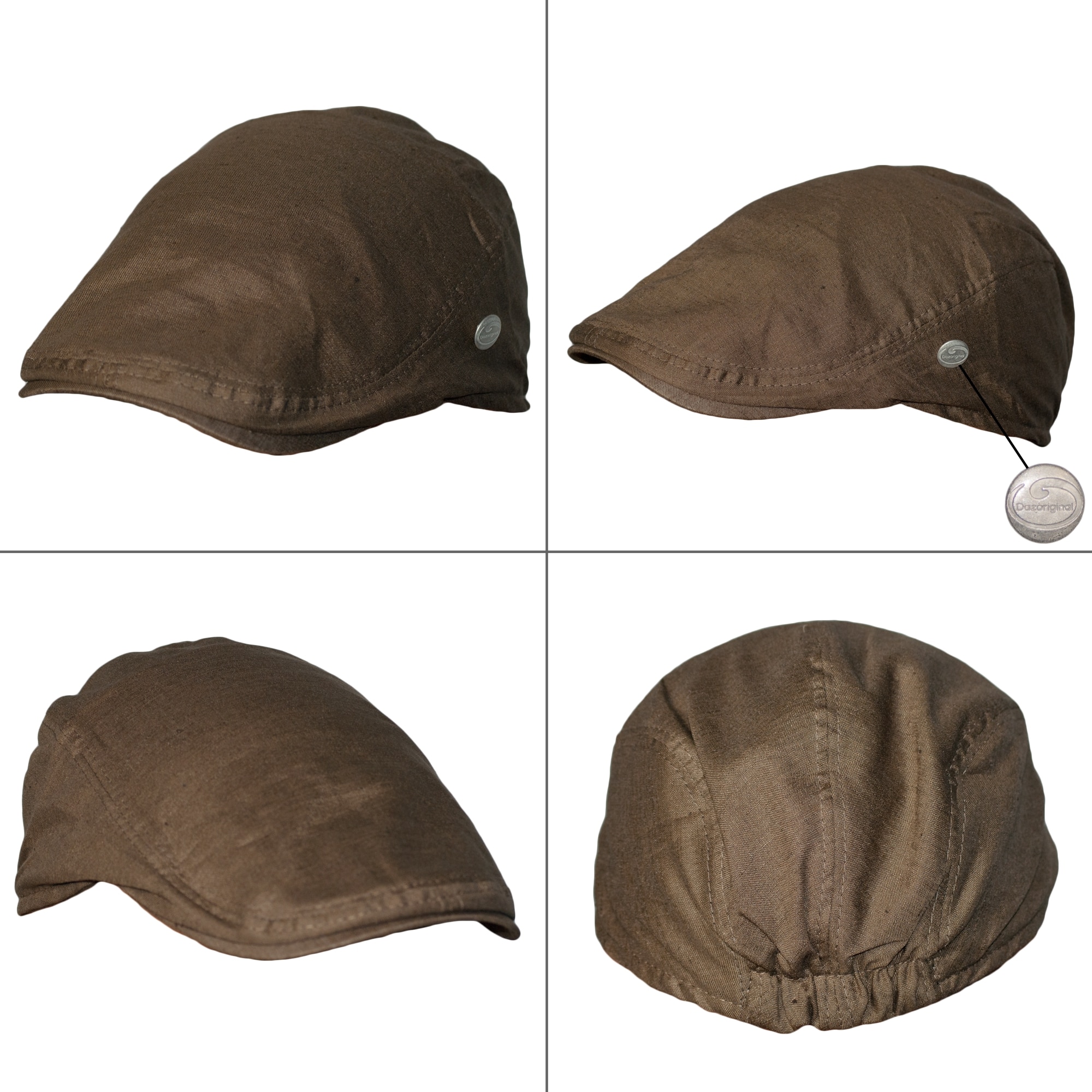 Sapca barbati, Dazoriginal, bumbac, maro, 55-60 cm - eMAG.ro