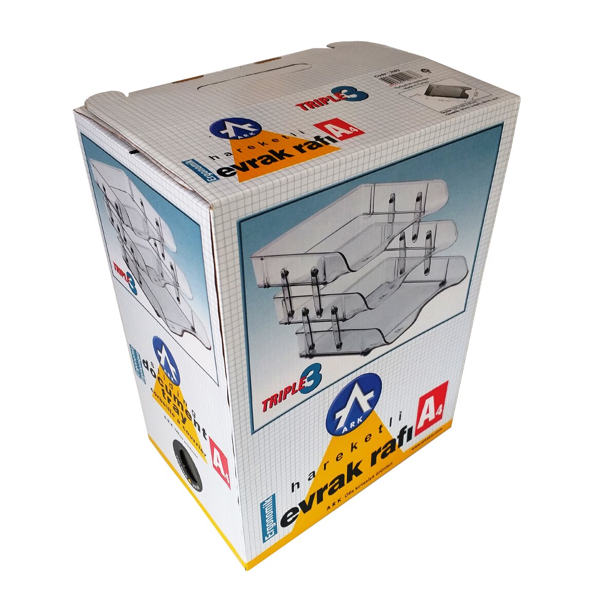 Tavite birou, 3 buc/set, transparente - eMAG.ro