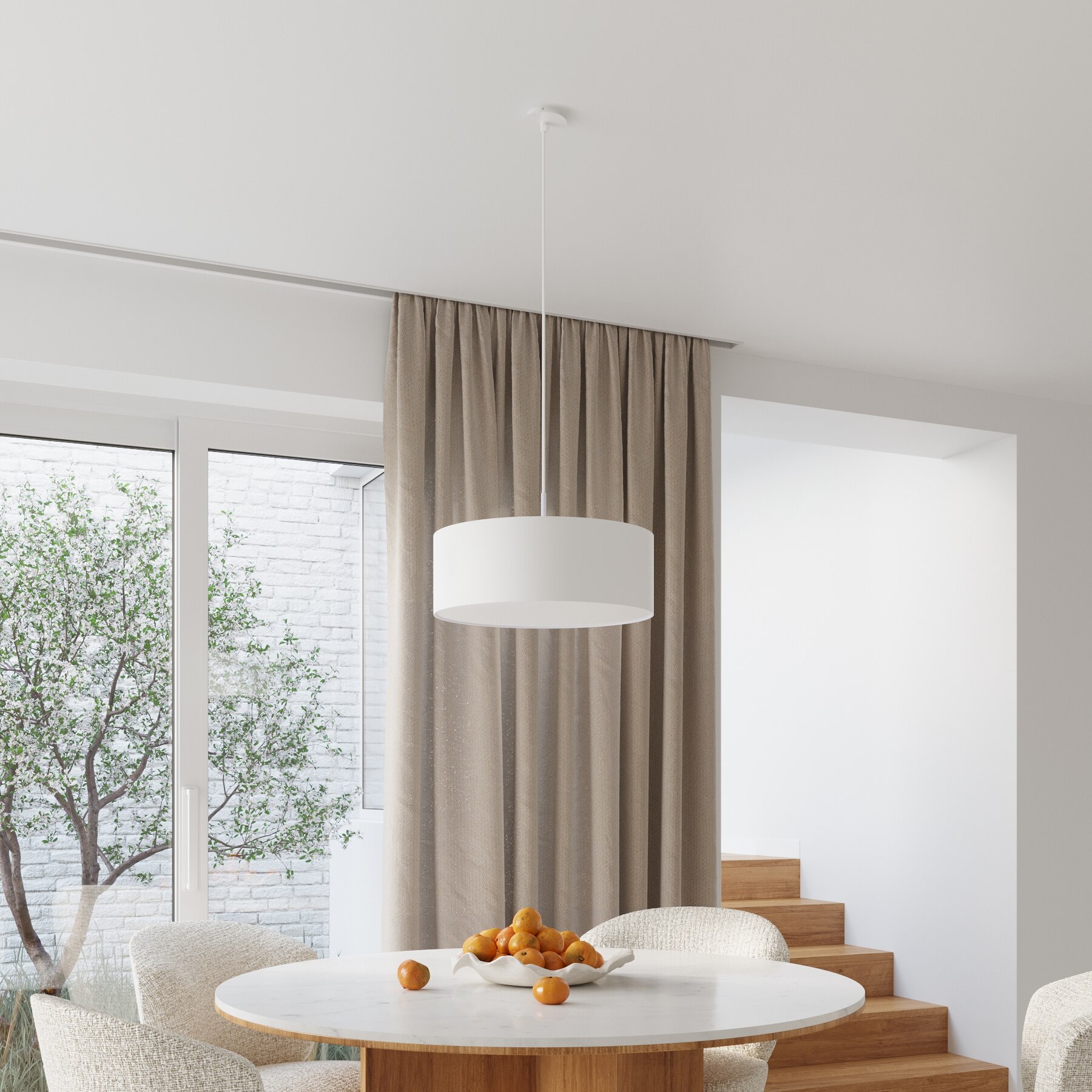 Lustra Rollo E27 60W Loft Design Alb Sollux - eMAG.ro
