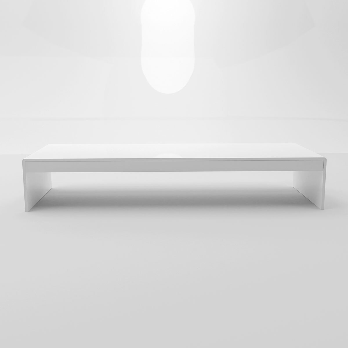 Suport pentru monitor JJ DISPLAYS, din stiplex alb - eMAG.ro