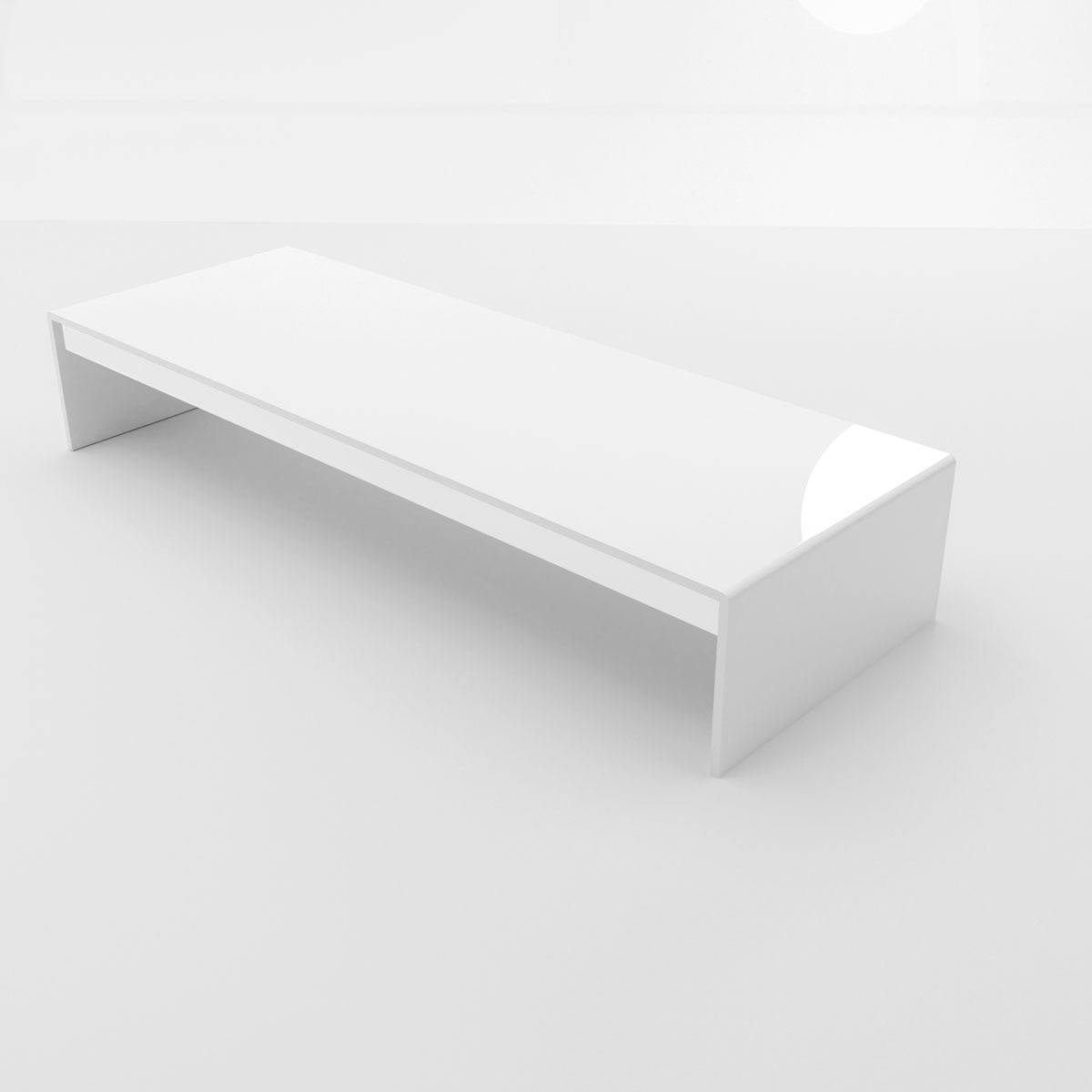 Suport pentru monitor JJ DISPLAYS, din stiplex alb - eMAG.ro