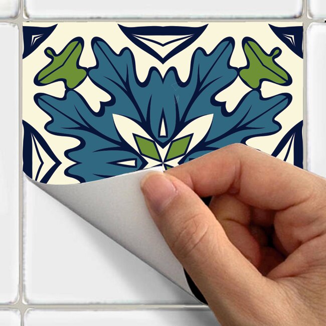 Set 6 buc stickere autocolante faianta decorativa 20cm x 20cm model ...