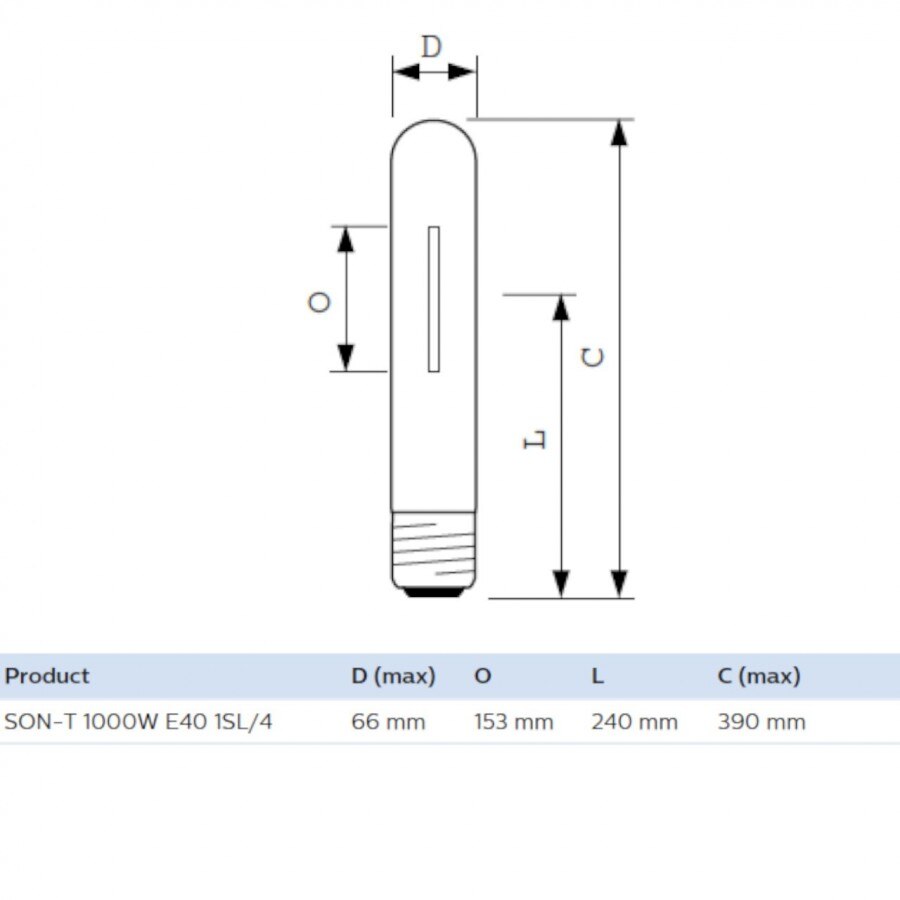 Bec HID Philips Master Son-T Pia Plus, 1000W, E40, 20000 ore, lumina ...