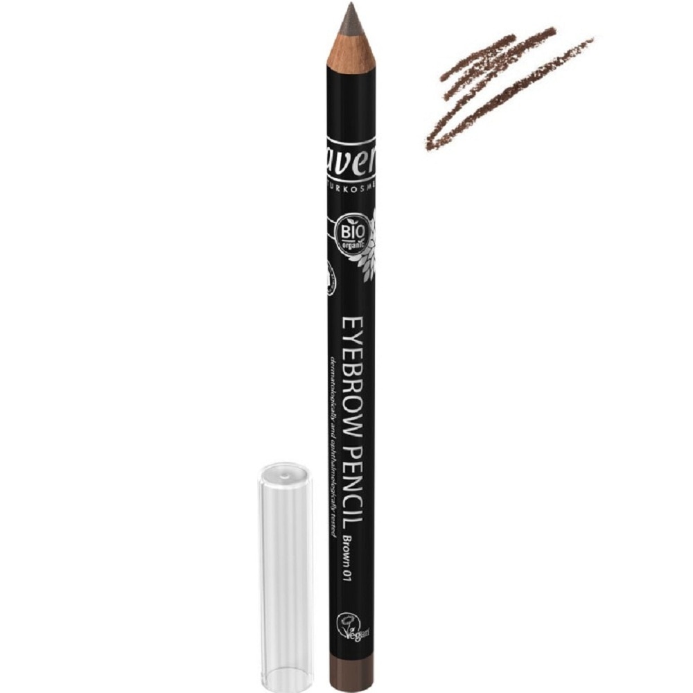 Creion bio pentru sprancene 01 Brown 1,14 g Lavera - eMAG.ro