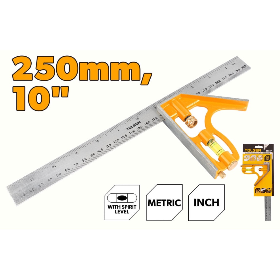 Vinclu multifunctional cu nivela TOLSEN Industrial, corp din zinc ...