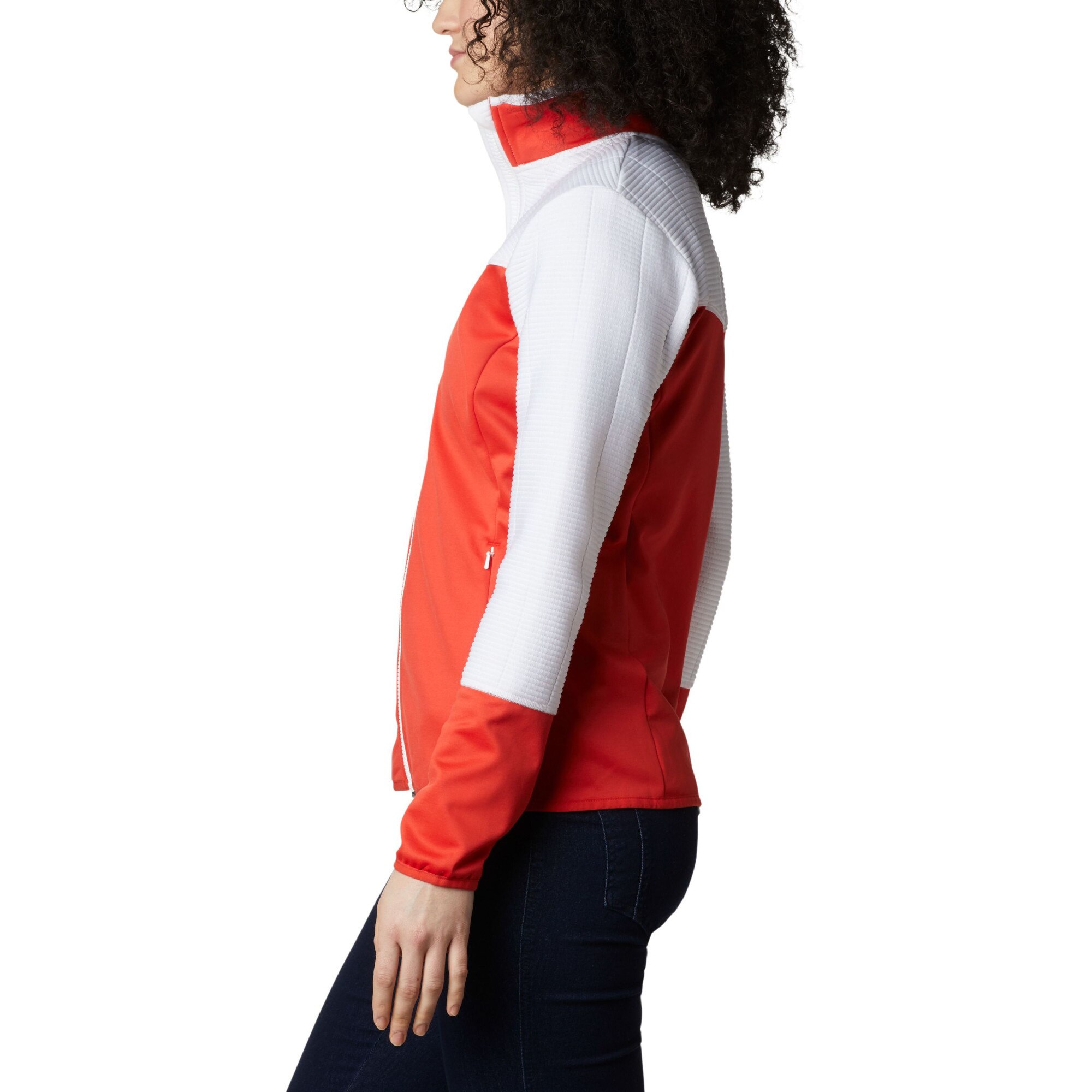 Bluza polar femei, Columbia Roffe Ridge II Full Zip, Rosu, XL - eMAG.ro