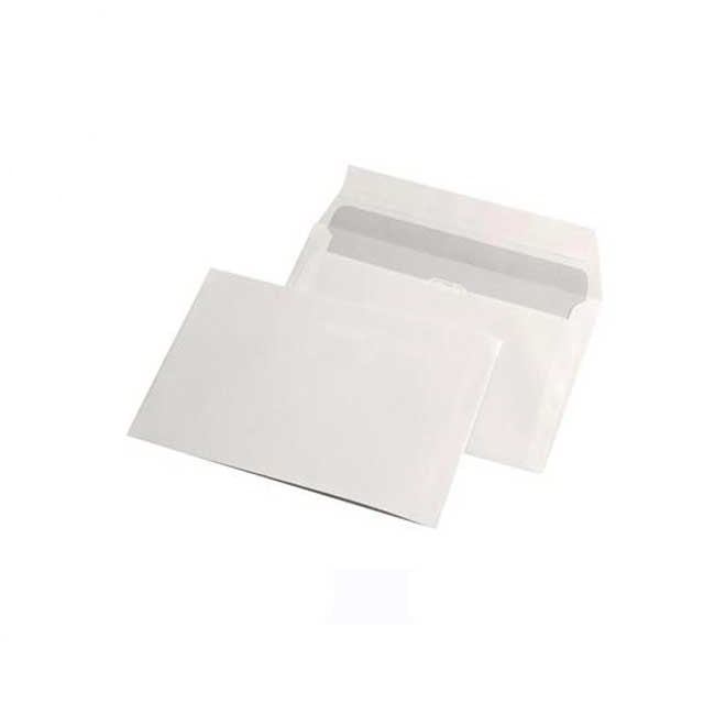 Plic alb C6 114 x 162 mm, lipire siliconica, deschidere pe latura mare ...