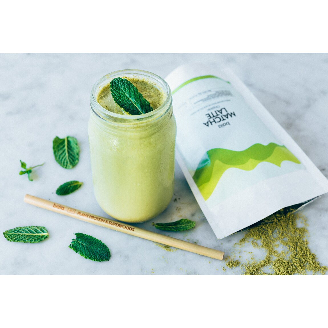 Matcha bio pulbere Latte Baia Food, 150g - eMAG.ro