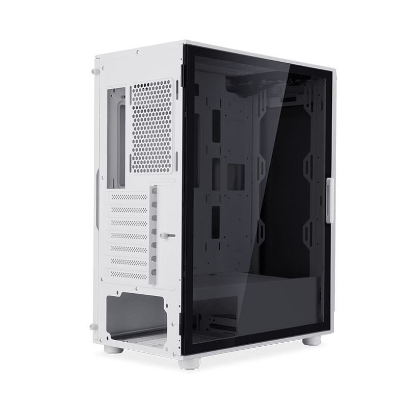 Carcasa Segotep Gank 5, Mid-Tower, fara sursa, ATX, White - eMAG.ro