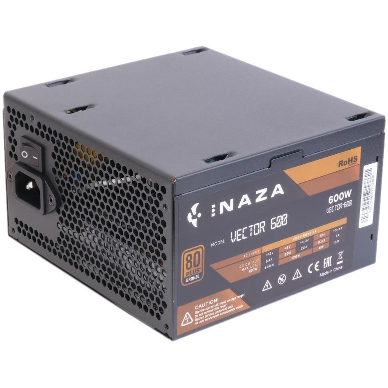 Sursa Inaza Vector 600, 80 PLUS® Bronze, 600W, PFC Activ - eMAG.ro