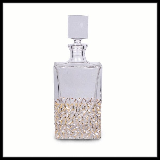 Decantor Bohemia 1845 Nicolette Golden Marble, Transparent/Auriu, 1000 ...