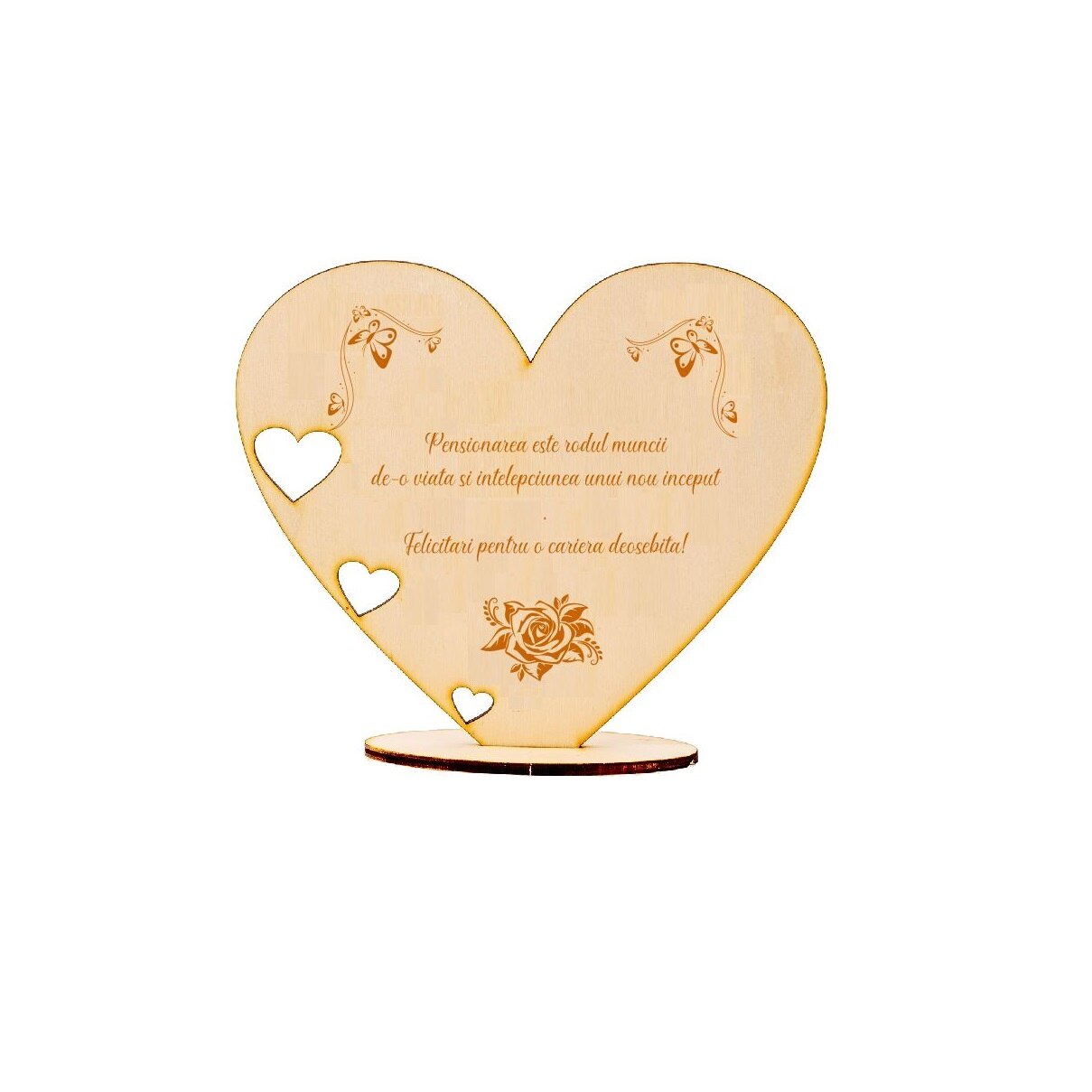 Placheta cu mesaj pentru 'Pensionare 1", Pretty Line, natur, 210 x 178 ...